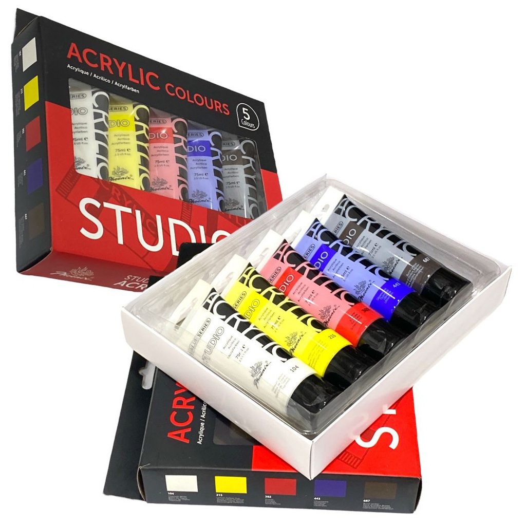 Phoenix Acrylic Color set 5X75ML | Alsharq Book Store